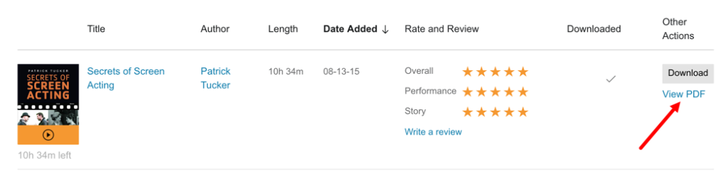 Where To Find Related PDFs For Audiobooks on Audible - vo2gogo.com